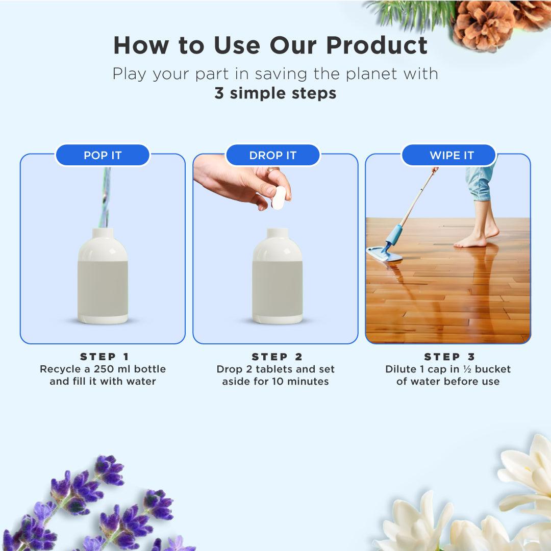 Eco Friendly Floor Cleaner | TABBSZ Floor Cleaning Tablets India ...